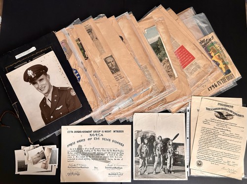 WWII Korea Pilot Archive –1st Lt. Saxby 17th Bomb Wing B-26,USAF ...