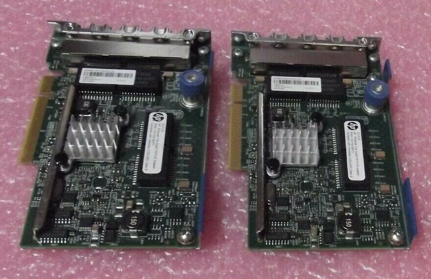 Lot of 2 HP 331FLR Ethernet 1GB 4Port RJ45 Adapter Card 789897-001 ...