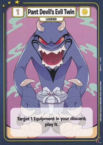⭐ Neopets Battledome TCG PANT DEVIL'S EVIL TWIN DON-171 C by Upper Deck ...