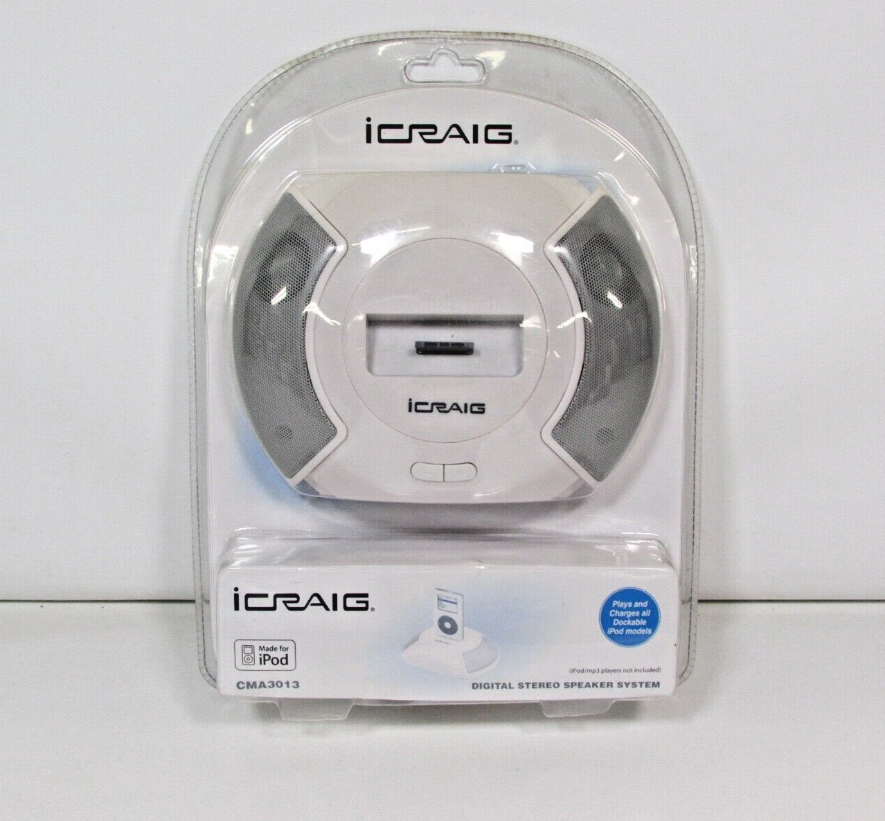iCraig iPod Digital Stereo Speaker System CMA3013 Plays & Charges ...