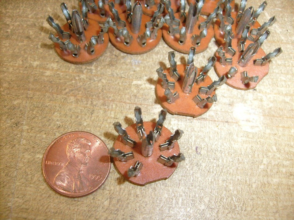 10 lot NOS MALE PLUG SOCKET 8 PIN PHENOLIC f/ HAM RADIO TUBE PROJECTS ...