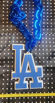 Los Angeles Dodgers Oversized MLB Fan Chain Necklace Foam | eBay