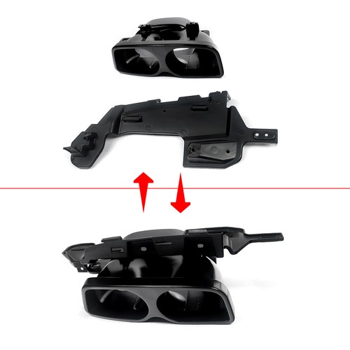 F1 Style Rear Diffuser W/Exhaust Carbon Look For Mercedes S Class W222 ...