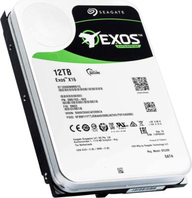 Seagate 12TB Exos X16 512E 3.5" SATA 6Gb/s Enterprise Hard Drive ...