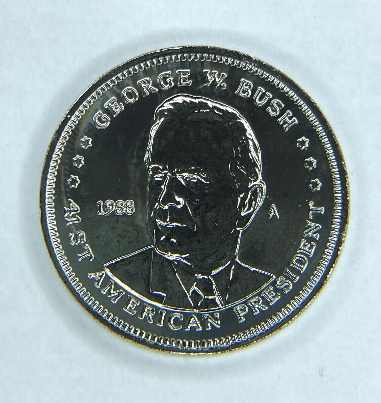 1988 George W Bush 41st Amreican President Double Eagle Commem Gold ...