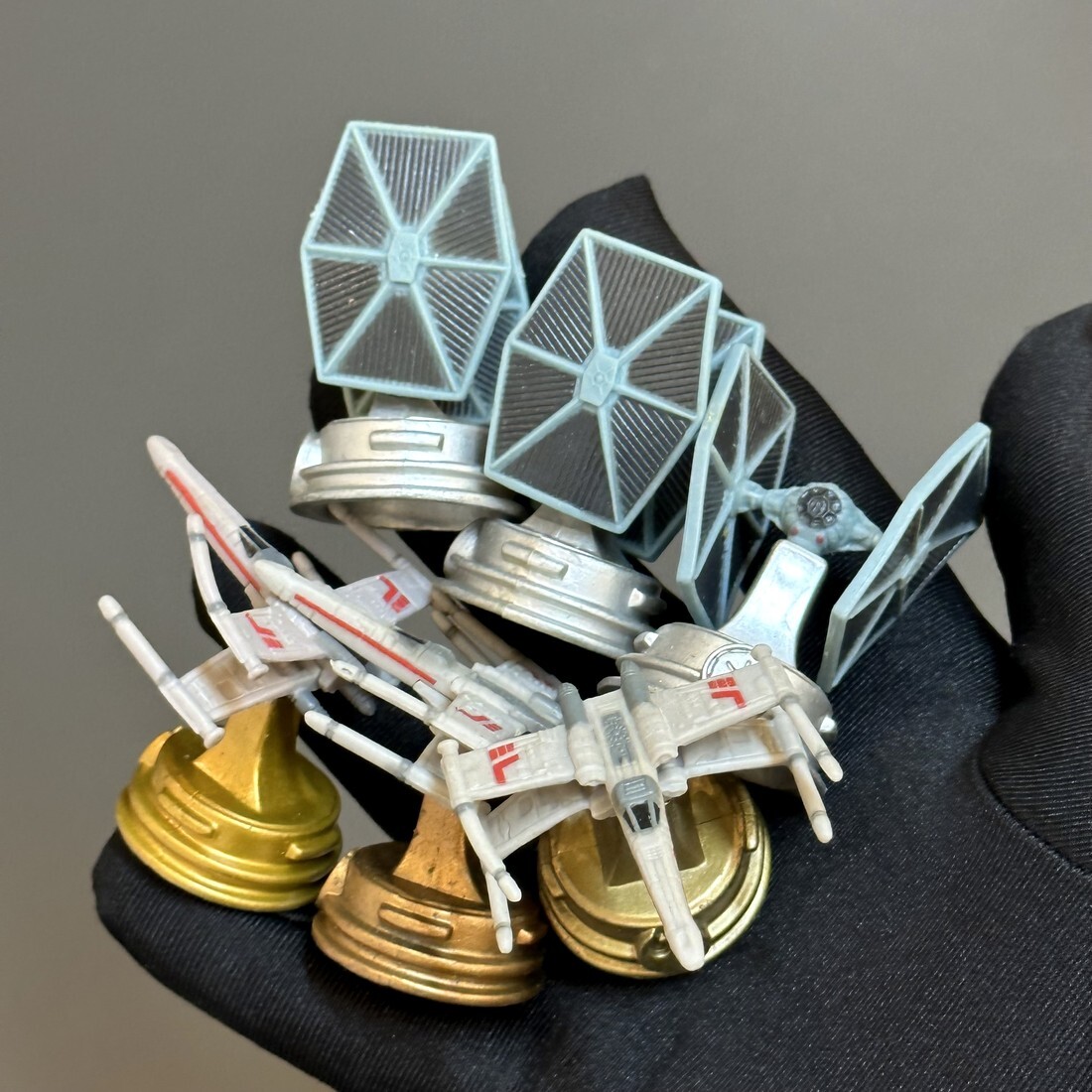 10Pcs Star Wars X-Wing Miniatures Game TIE Fighter Starfighter Model ...
