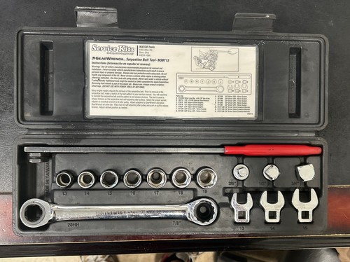 Matco Tools MSBT15 Serpentine Belt Ratcheting Gear Wrench Set | eBay