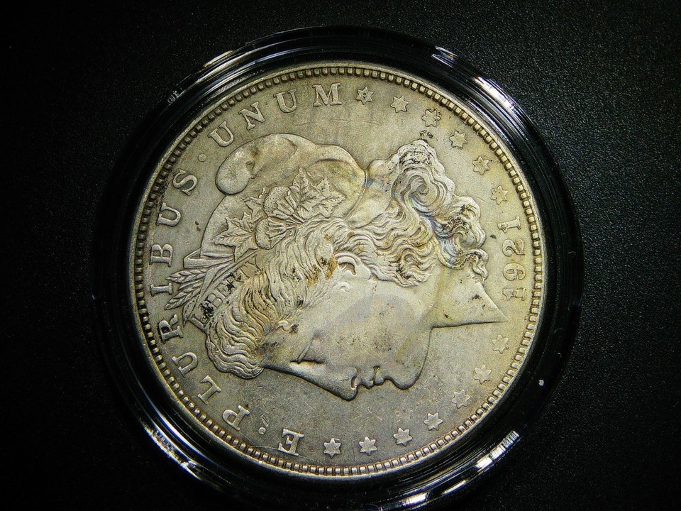 BEAUTIFUL MICRO "D" 1921-D MORGAN SILVER DOLLAR EF/AU COLLECTOR GRADE ...