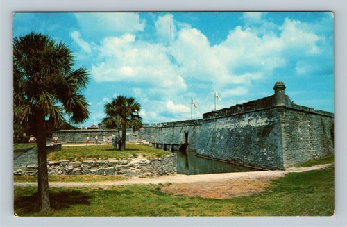 St. Augustine, Castillo De San Marcos National Monument Vintage Florida ...