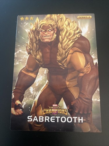 SABRETOOTH, Marvel Contest of Champions Series 2, Card#91 | eBay