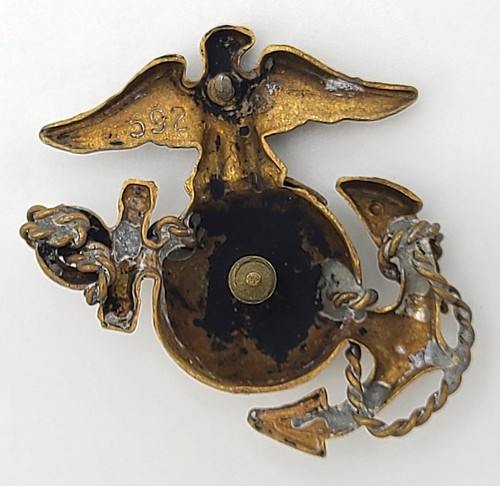 Trenched USMC Marine Corps EGA Officers Appied Rope Collar Insignia ...