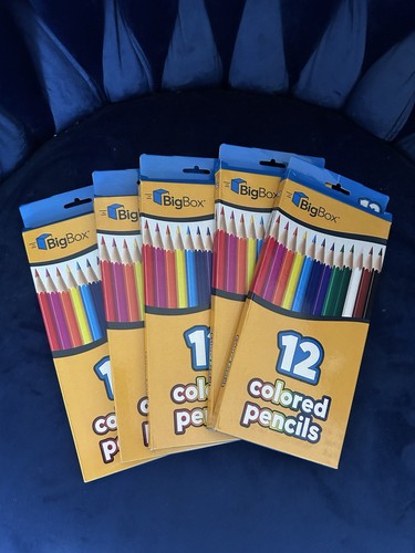 Bundle of 5 Colored Pencils – 60 Total – Big Box Brand | eBay