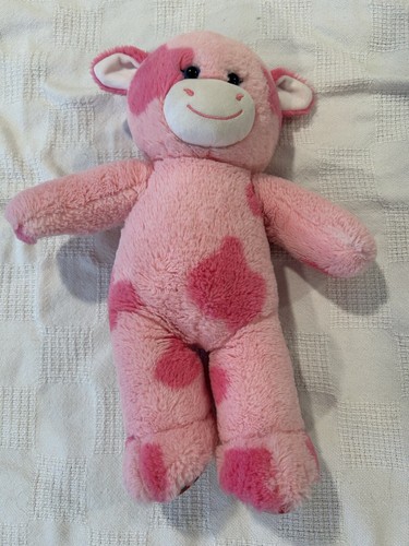 Build a Bear Strawberry Cow Plush Pink Milkshake Spotted Scented BAB | eBay