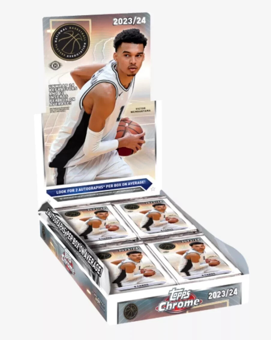 RIP & SHIP - 2023-24 Topps Chrome Basketball Hobby Box - NEW SEALED | eBay