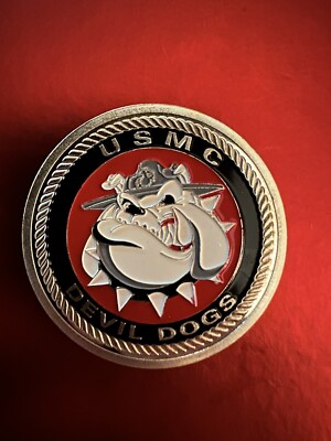 United States Marine Corps Usmc Devil Dog 1oz Silver Round .999 | eBay