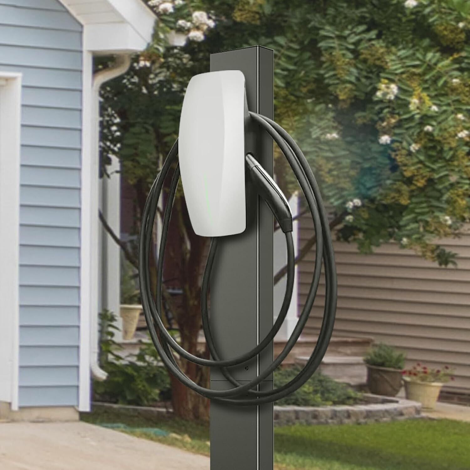 NEW 1× Pedestal Mounted EV Charger Stand For Tesla and Other EV ...