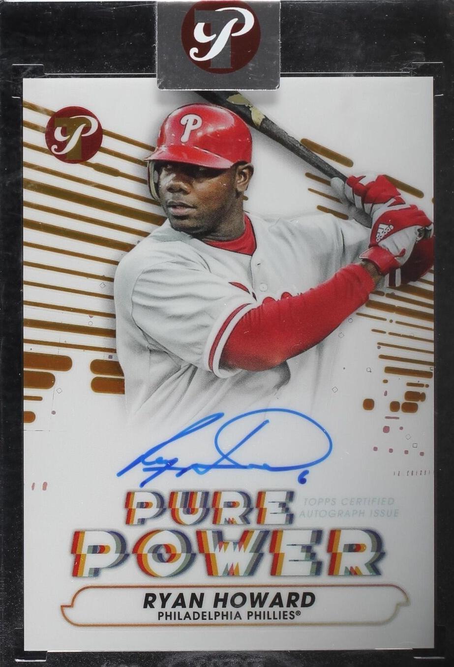 2022 Topps Pristine - Pure Power Autographs Ryan Howard #PPA-RH Gold ...