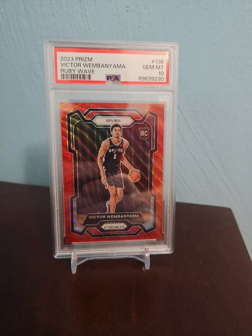 2023-24 Panini Prizm - Ruby Wave Prizm #136 Victor Wembanyama (RC) | eBay