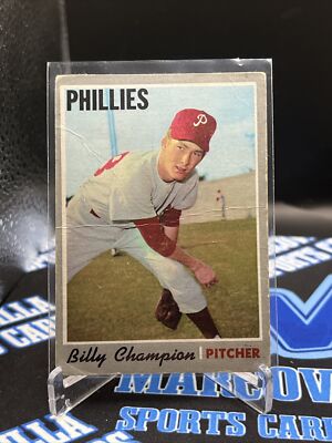 1970 Topps Baseball #149 Billy Champion Philadelphia Phillies VG | eBay