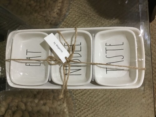 Magenta Rae Dunn - EAT, NIBBLE, TASTE , 3 Trays Nessled in One Larger ...