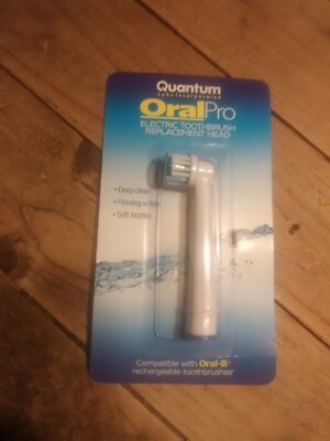 Quantum Labs Oral Pro Electric Toothbrush Replacement Head Oral-B NEW ...