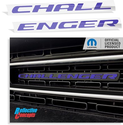 CHALLENGER Grille Badge Overlay Decal for 2015 - 2023 Dodge Challenger ...
