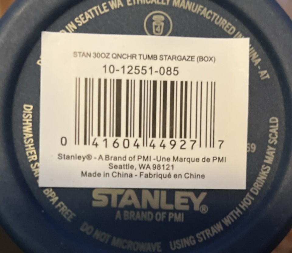 Stanley 30 oz Quencher H2O Tumbler W/Handle & Straw Blue Stargaze ...