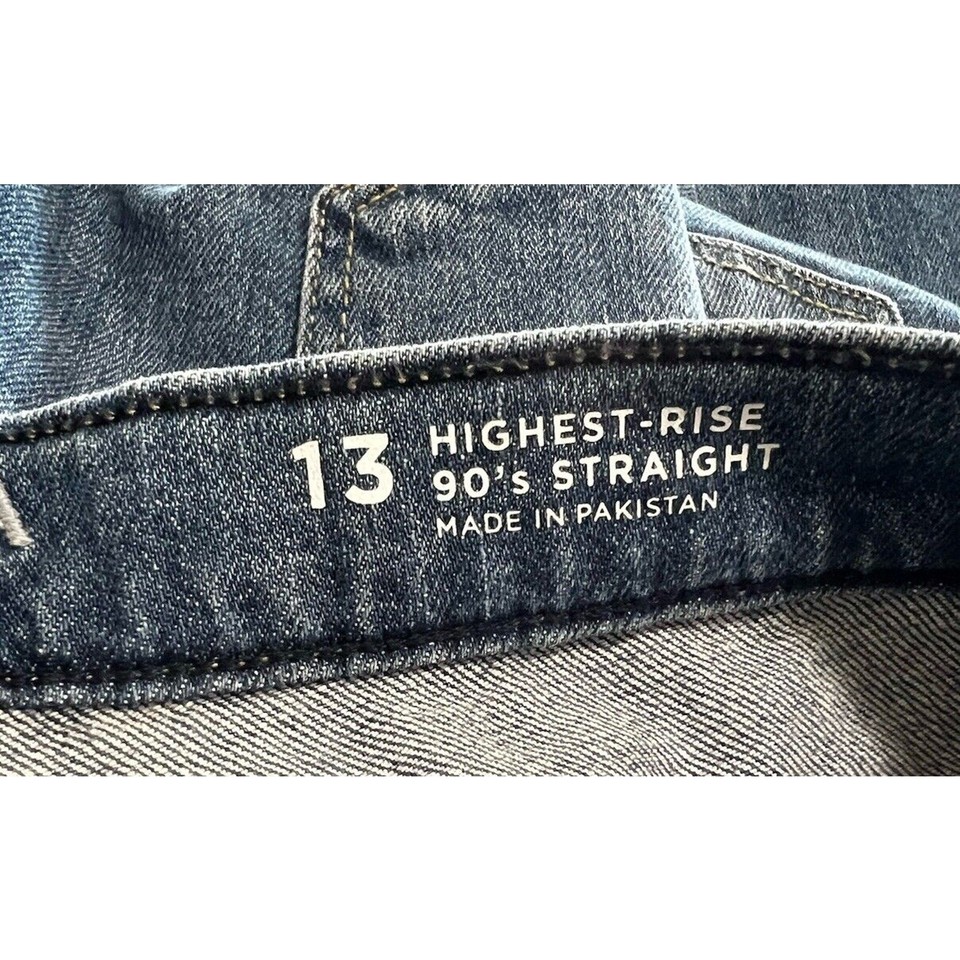 NWT Arizona Jean Co. Jeans Women’s 13 Blue 90’s Highest Rise Straight ...