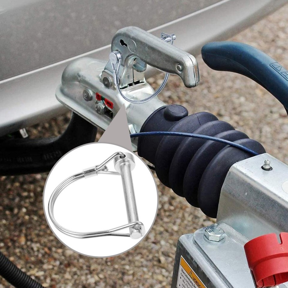 8 Pcs Safety Pin Hitch Locking Shaft Coupler Trailer Pins with Locks | eBay
