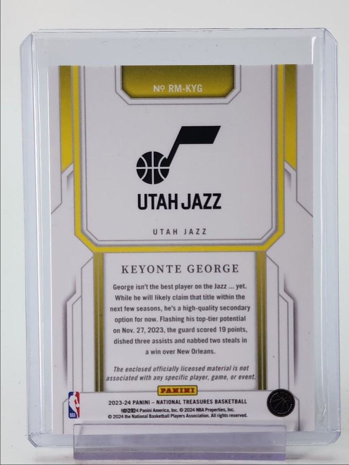 KEYONTE GEORGE 2023-24 NATIONAL TREASURES ROOKIE PRIME PATCH RC /25 ...