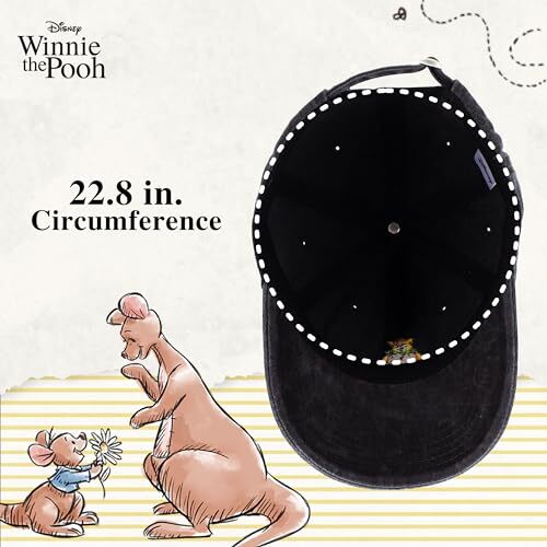 Winnie The Pooh Dad Hat, Adjustable Cotton Baseball Cap with Curved ...