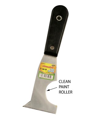 6 in 1 Paint Scraper - Multi-Purpose Various surfaces, Wood, Metal ...