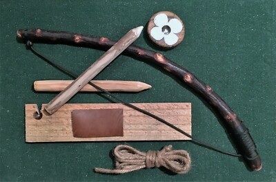 Bow Drill Primitive Friction Fire Kit - Complete Kit with written ...