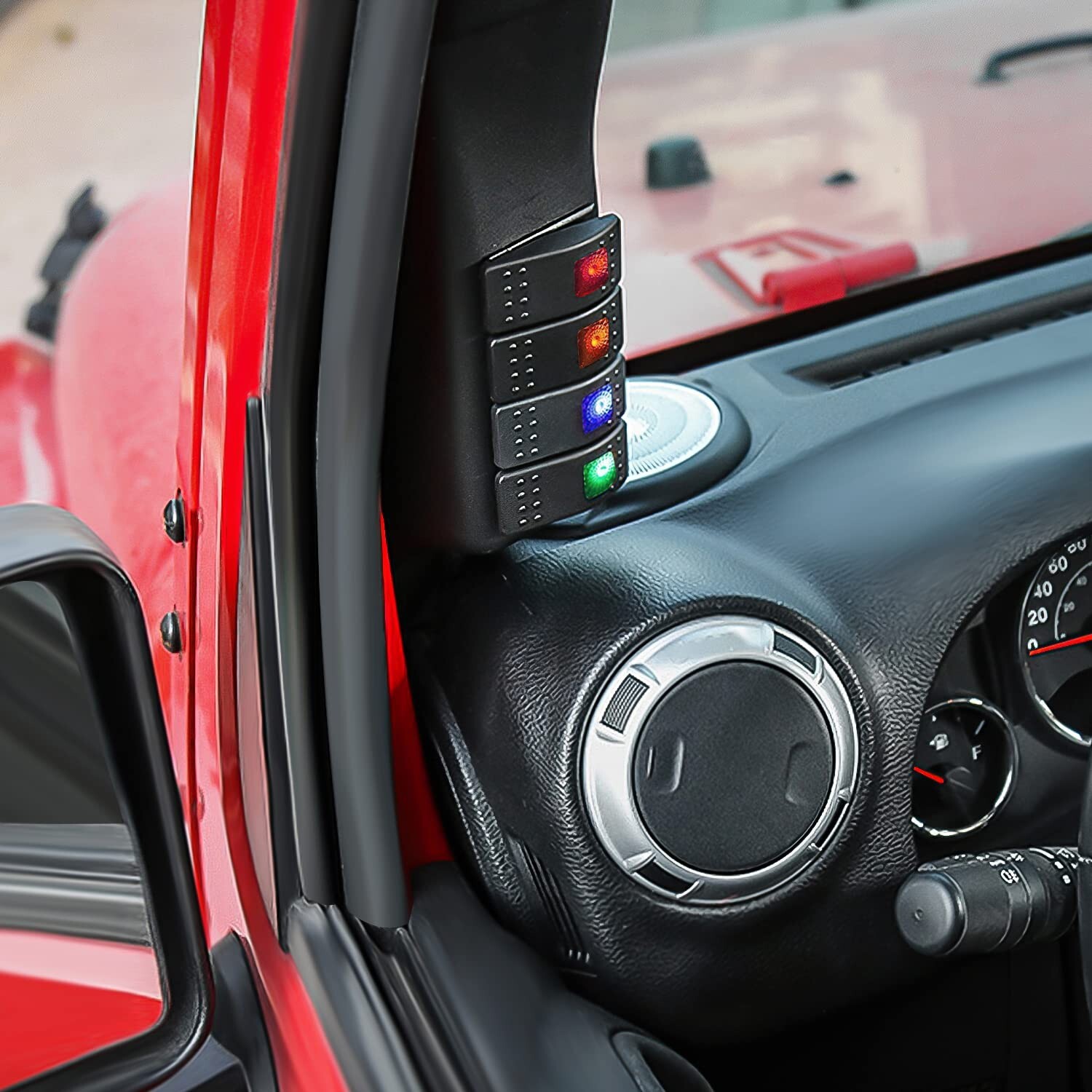 Nilight A-Pillar Switch Pod 12V Left Driver Side A Pillar Rocker Switch ...