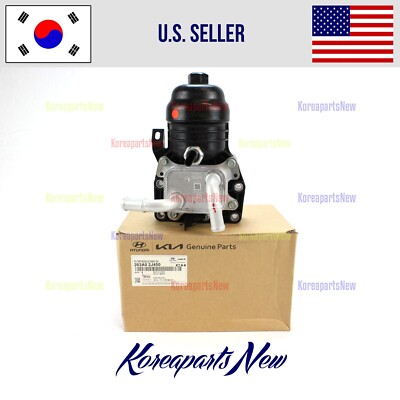 2.0L Engine Oil Filter + Cooler + Sensor 263A02J400 ⭐OEM⭐ Hyundai Kona ...