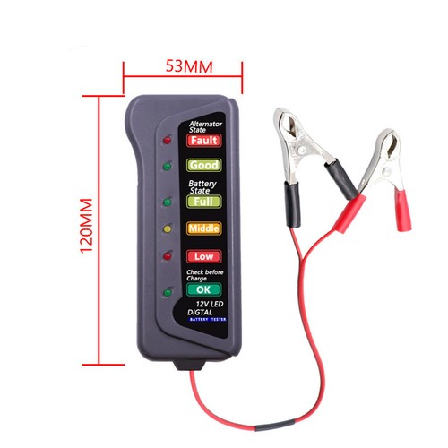 12V Car Battery Condition Tester Digital Alternator Analyzer Diagnostic ...