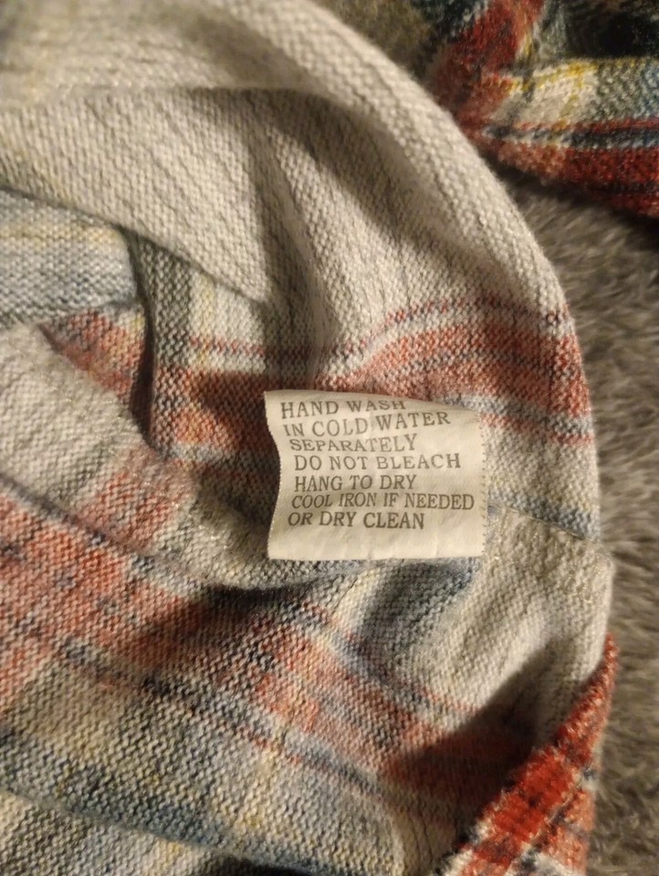 Vintage Room Mates Light Weight Flannel Hoodie Button Up Men's Size XL ...