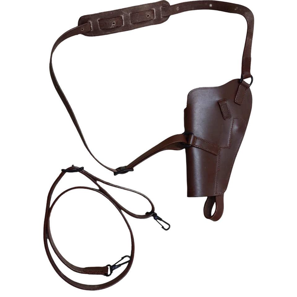 M7 M1911 Dark brown Leather Shoulder Holster Leather-RIGHT HAND | eBay