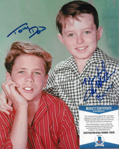 Jerry Mathers/Tony Dow Beaver Original Autographed 8X10 photo w/Beckett ...