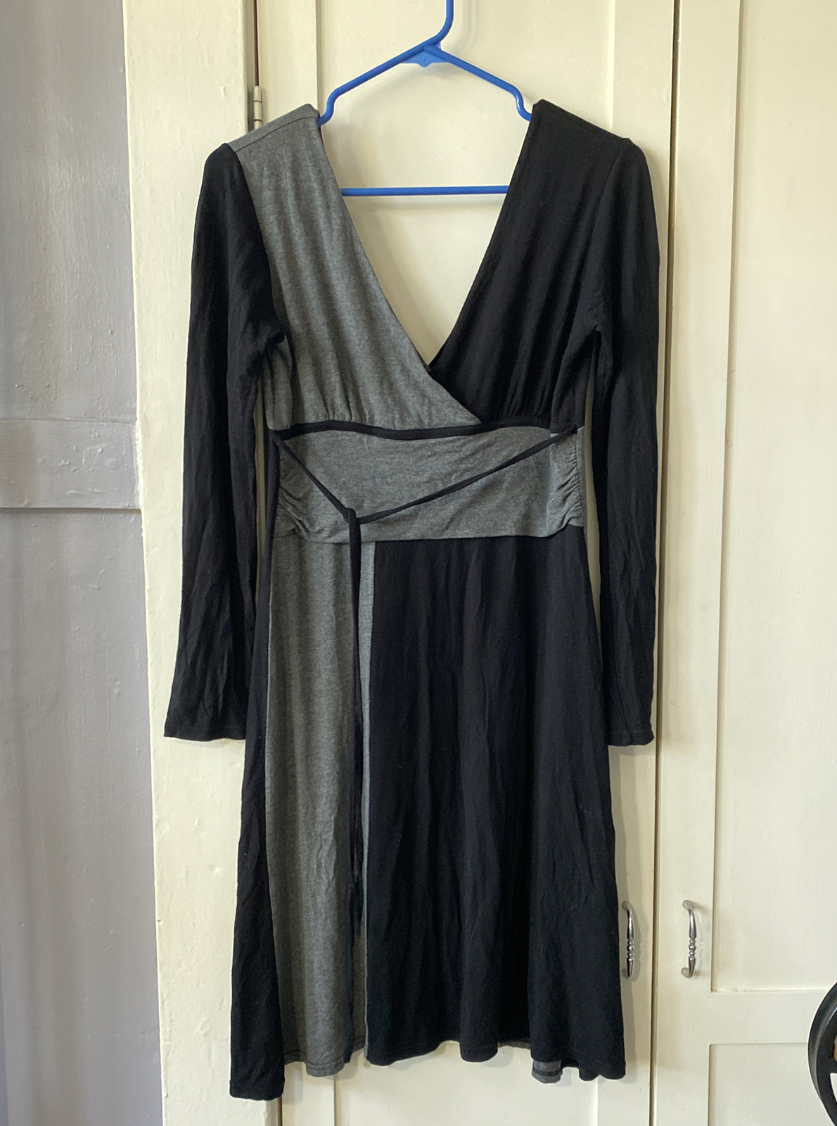 Sandro Ferrone Roma Brown Spotted Pattern 3/4 Sleeve Midi Tie Back ...