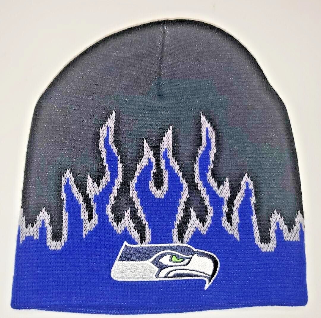 Seattle Seahawks Beanie Knit Hat CLASSIC NFL PATCH/LOGO 5 Cool Colors ...