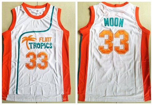 Jackie Moon #33 Semi Pro Flint Tropics Basketball Jersey Movie Men's ...