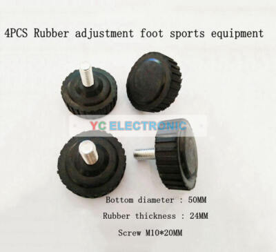 QTY:4 Rubber adjustment foot sports equipment foot pad treadmill ...