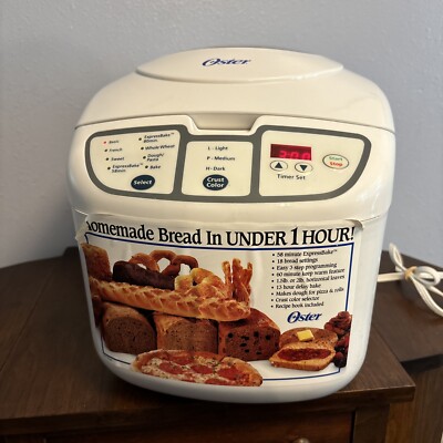 Oster Express bake Bread Maker 2Lb Machine Model 5838 White Works! No ...