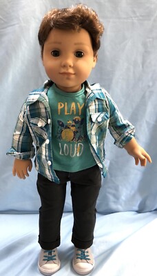 American Girl LOGAN Everett Doll FIRST BOY DOLL 18" Pleasant Company | eBay