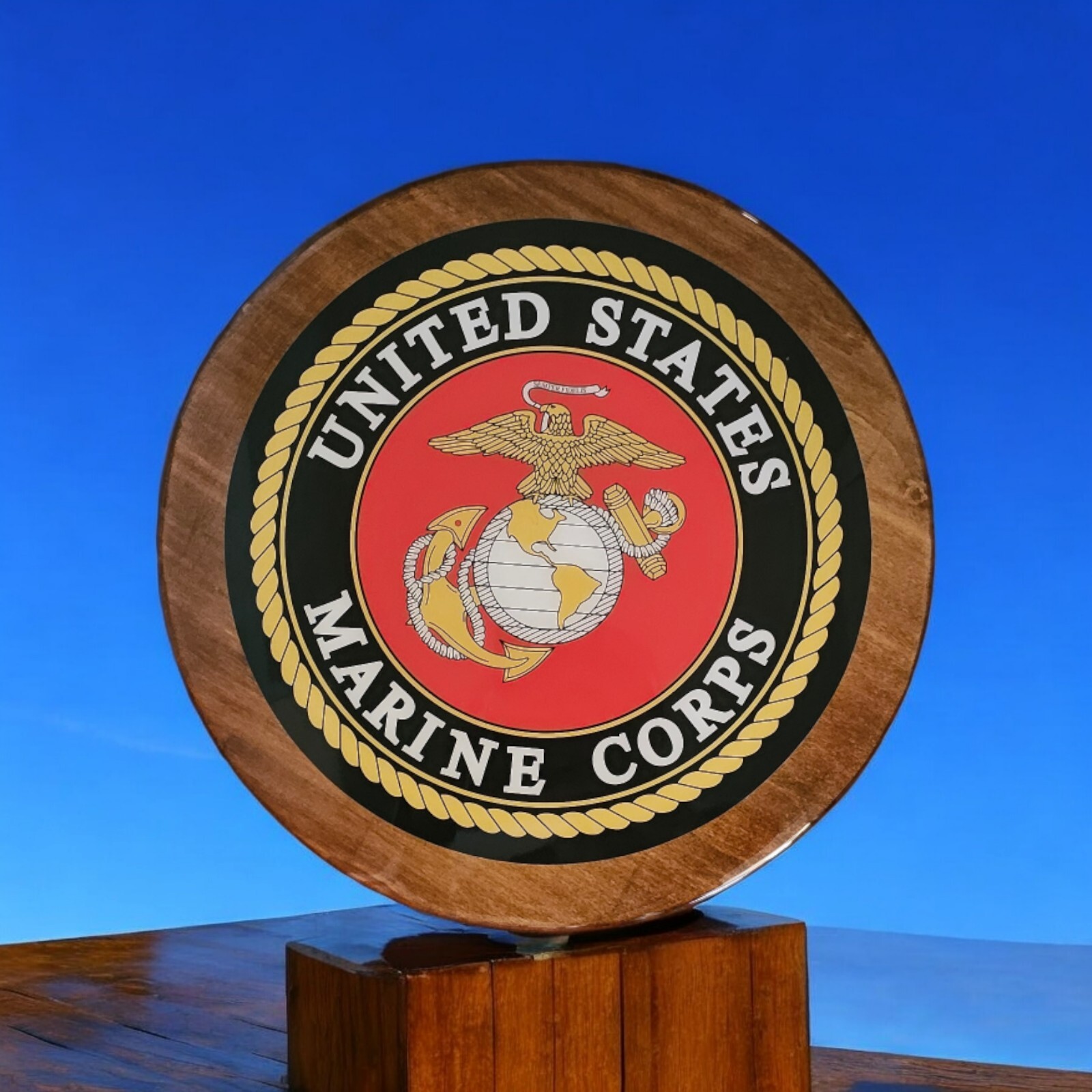 USMC Wall Plaque -Epoxy Resin Marine Corps, Personalization Available ...