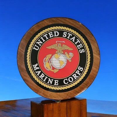 USMC Wall Plaque -Epoxy Resin Marine Corps, Personalization Available ...