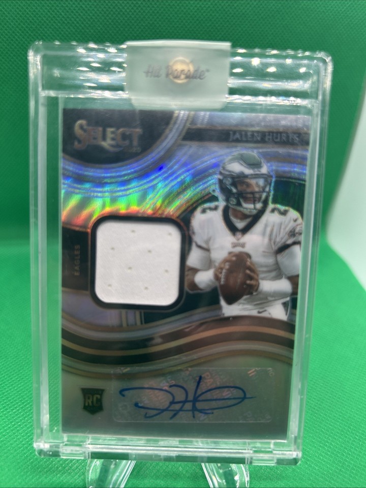 2020 Panini Select - Rookie Signature Memorabilia Jalen Hurts #RSM-JHU ...