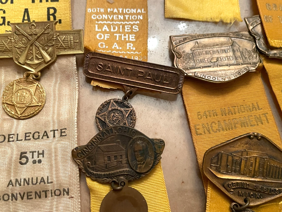 Nice Lot of 20 Ribbons GAR, Sons of Vets, Ladies of GAR 30's-40's | eBay