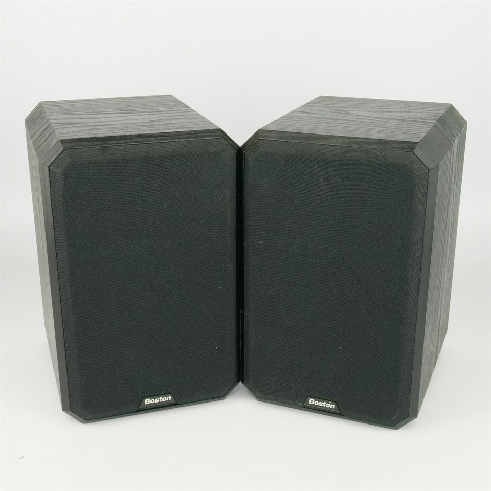 Boston Acoustics HD5 Bookshelf Speakers Pair 2 Way Black Tested | eBay